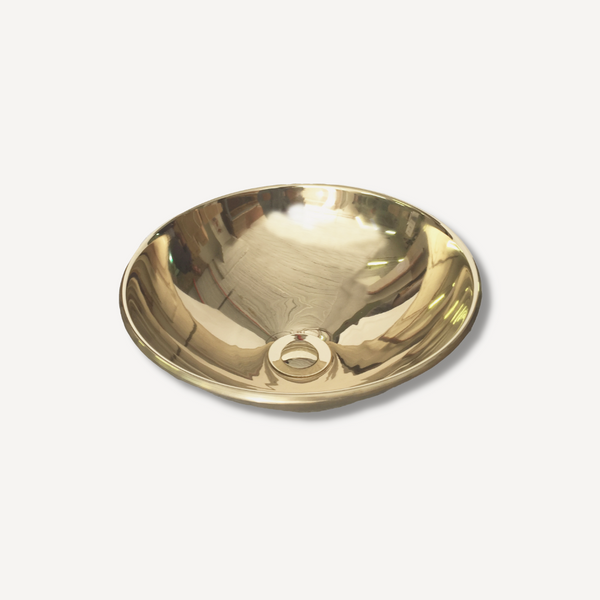 Brass Rolled-Lip Basin Small – Spectiles