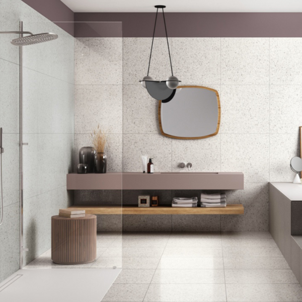 Flake White Wall and Floor Tile 1200 x 1200mm – Spectiles