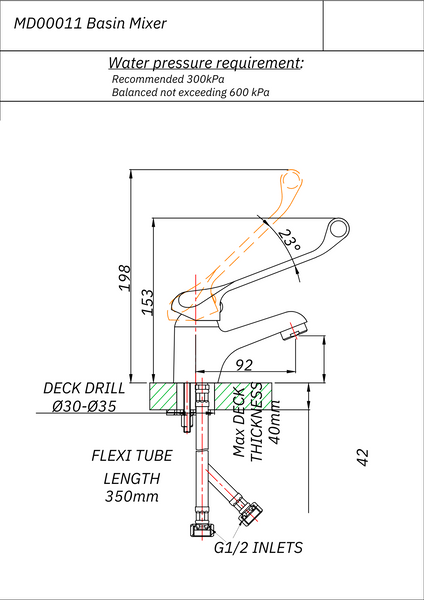 Mixed Elbow Action Guest Basin Mixer – Spectiles
