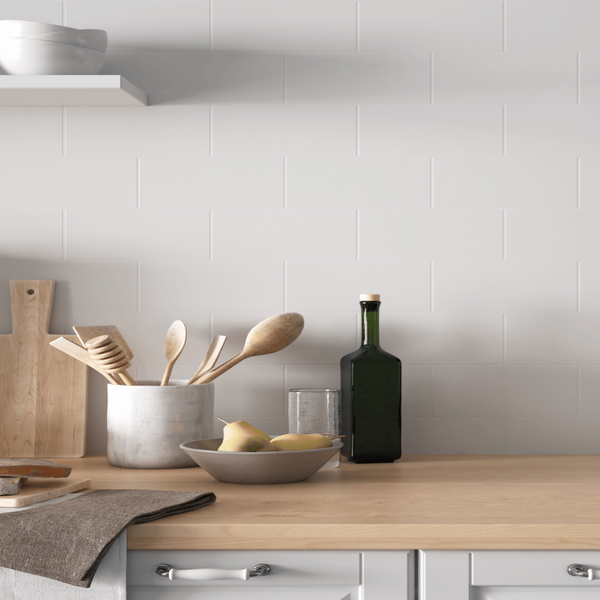 Blanco Liso Matte Tile – Spectiles